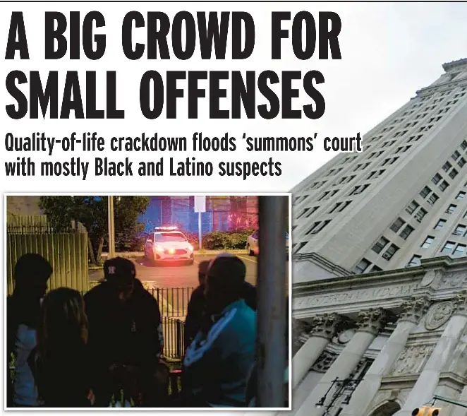 A BIG CROWD FOR SMALL OFFENSES - PressReader