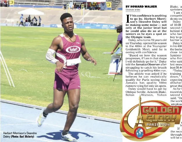 Herbert Morrison’s Daley eyes Olympic berth - PressReader
