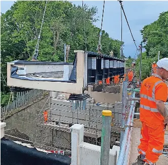 Onwards and upwards as new bridge is in place - PressReader