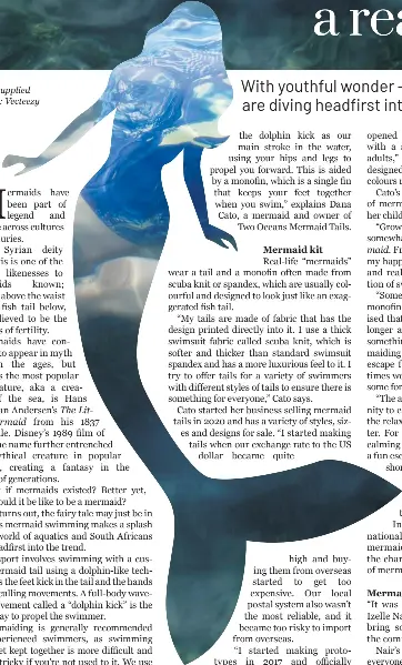 Making a splash as a real-life mermaid - PressReader