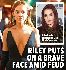RILEY PUTS ON A BRAVE FACE AMID FEUD - PressReader