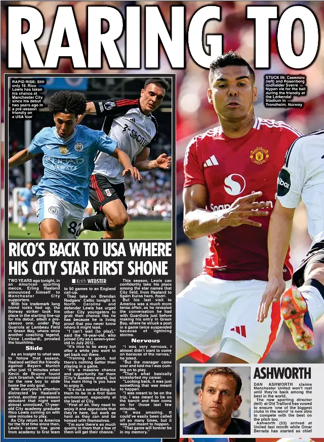 MANCHESTER UNITED MANAGER RARING TO - PressReader