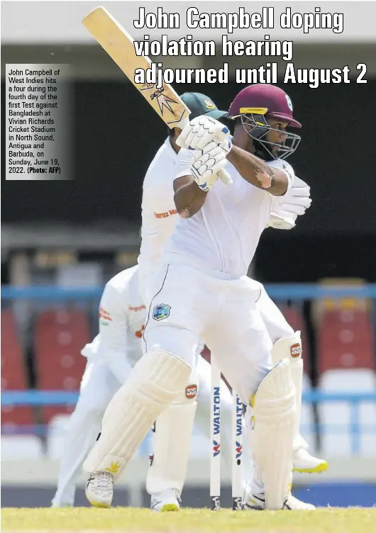 John Campbell doping violation hearing adjourned until August 2 - PressReader