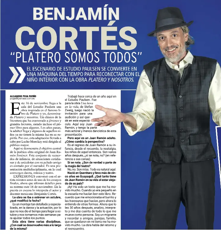 BENJAMÍN CORTÉS “PLATERO SOMOS TODOS” - PressReader