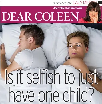 Is it selfish to just have one child? - PressReader