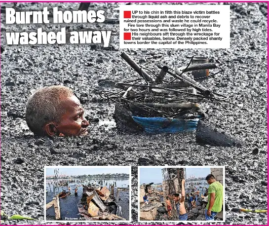 Burnt homes washed away - PressReader