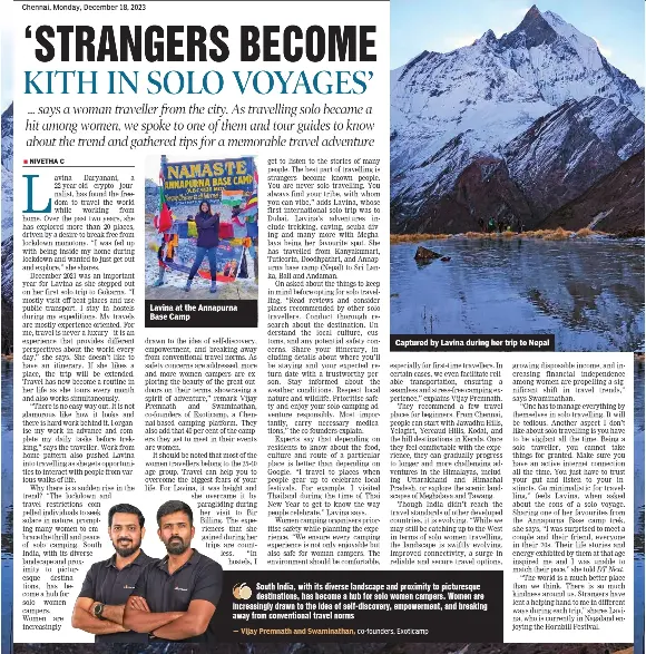 ‘STRANGERS BECOME KITH IN SOLO VOYAGES’ - PressReader