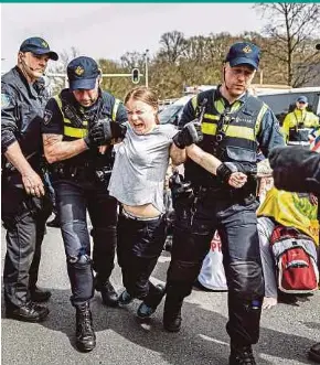 DUTCH COPS TWICE DETAIN THUNBERG - PressReader