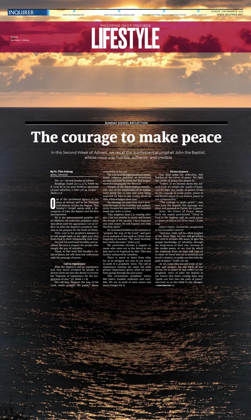 The courage to make peace - PressReader