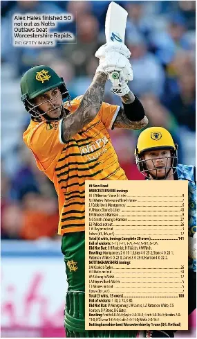 Outlaws are off the mark in T20 - PressReader