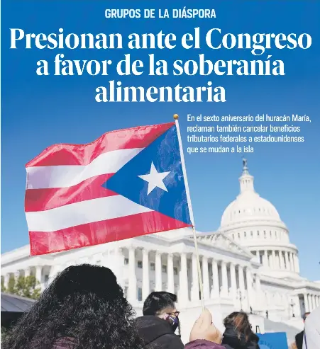 Presionan ante el Congreso a favor de la soberanía alimentari­a ...