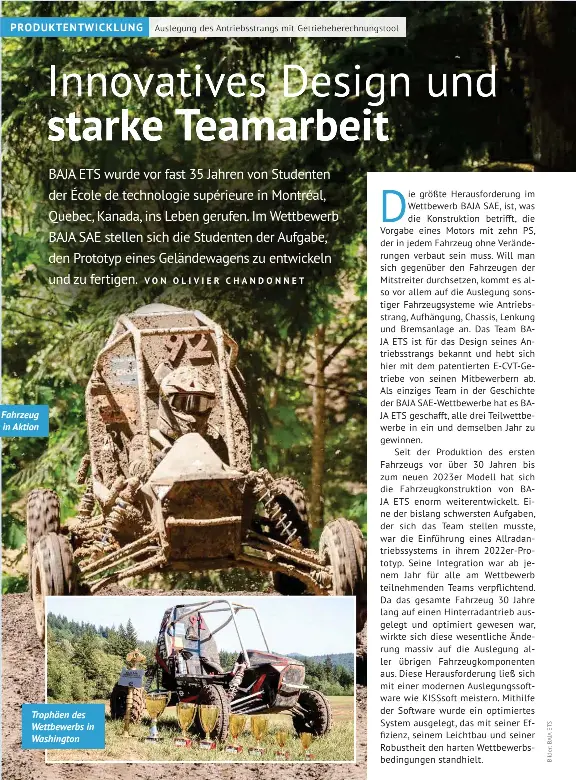 Innovative­s Design und starke Teamarbeit - PressReader