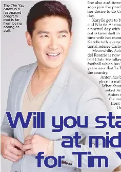 Will you stay up at midnight for Tim Yap? - PressReader