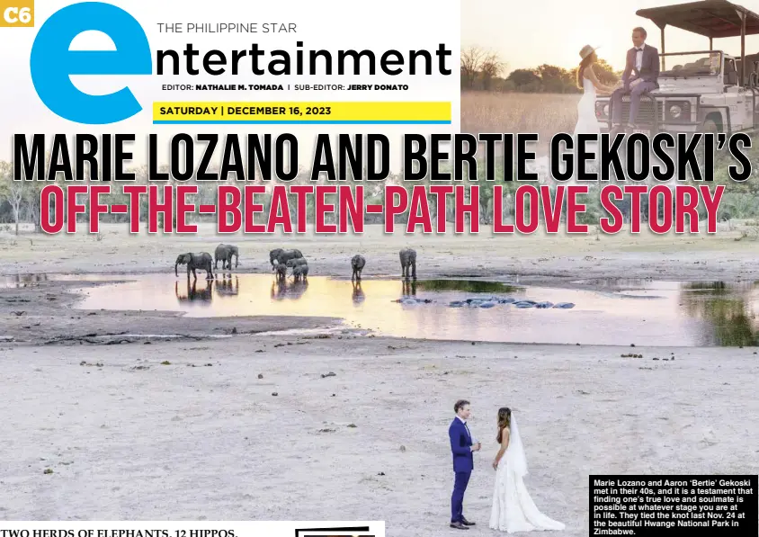 MARIE LOZANO AND BERTIE GEKOSKI’S OFF-THE-BEATEN-PATH LOVE STORY - PressReader