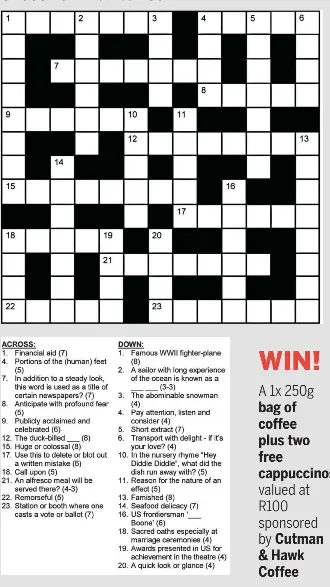 CROSSWORD number 1302 - PressReader