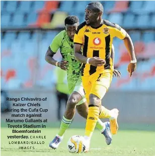 Bvuma the hero as slack Chiefs claim Cufa Cup - PressReader