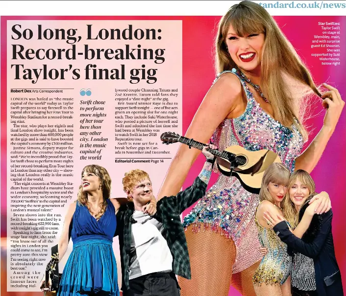 So long, London: Record-breaking Taylor’s final gig - PressReader