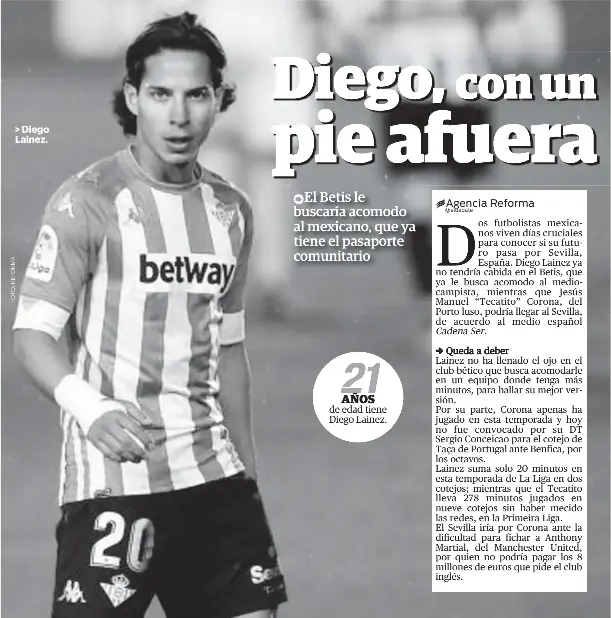 Diego, con un pie afuera - PressReader