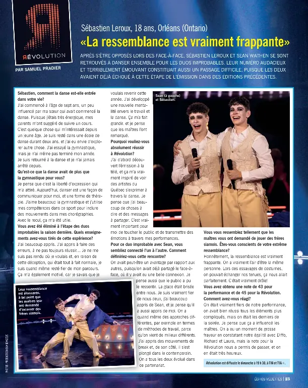 Révolution: les confidence­s de Sébastien Leroux - PressReader