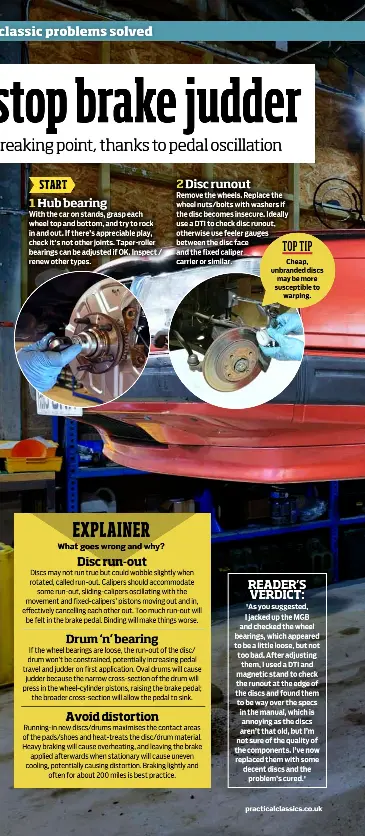 How do I stop brake judder - PressReader