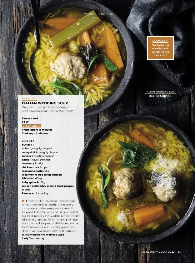 ITALIAN WEDDING SOUP - PressReader