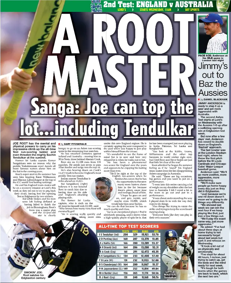 A ROOT MASTER Sanga: Joe can top the lot...including Tendulkar - PressReader
