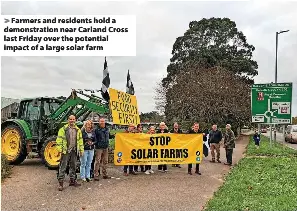 Protest ahead of debate over 210-acre solar farm - PressReader