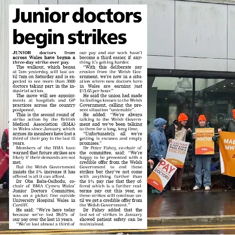 Junior doctors begin strikes - PressReader