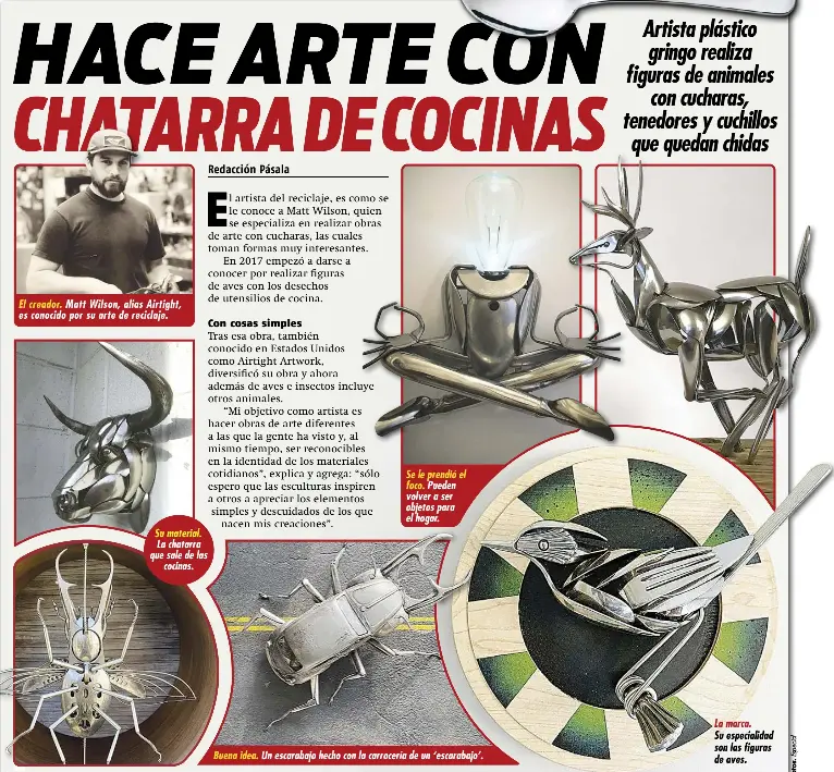 HACE ARTE CON CHATARRA DE COCINAS - PressReader