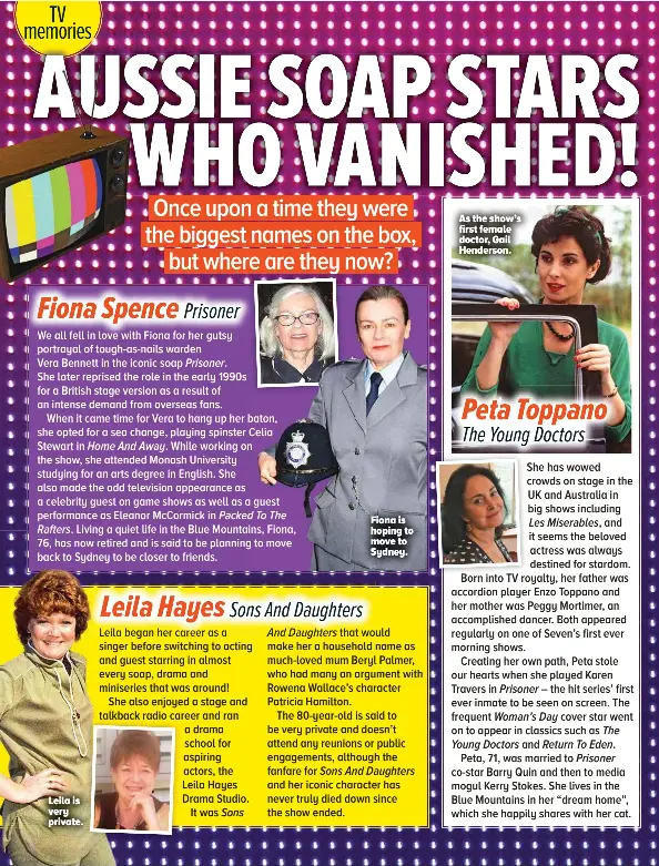 AUSSIE SOAP STARS WHO VANISHED! - PressReader
