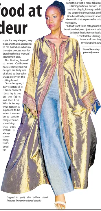 Fashion meets food at Grandeur - PressReader