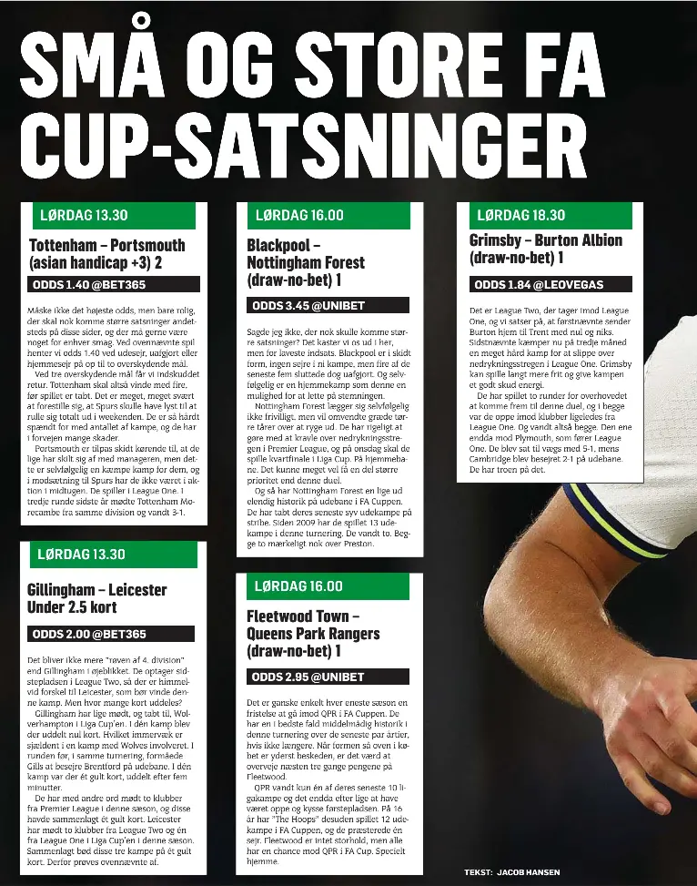 SMÅ OG STORE FA CUP-SATSNINGER - PressReader