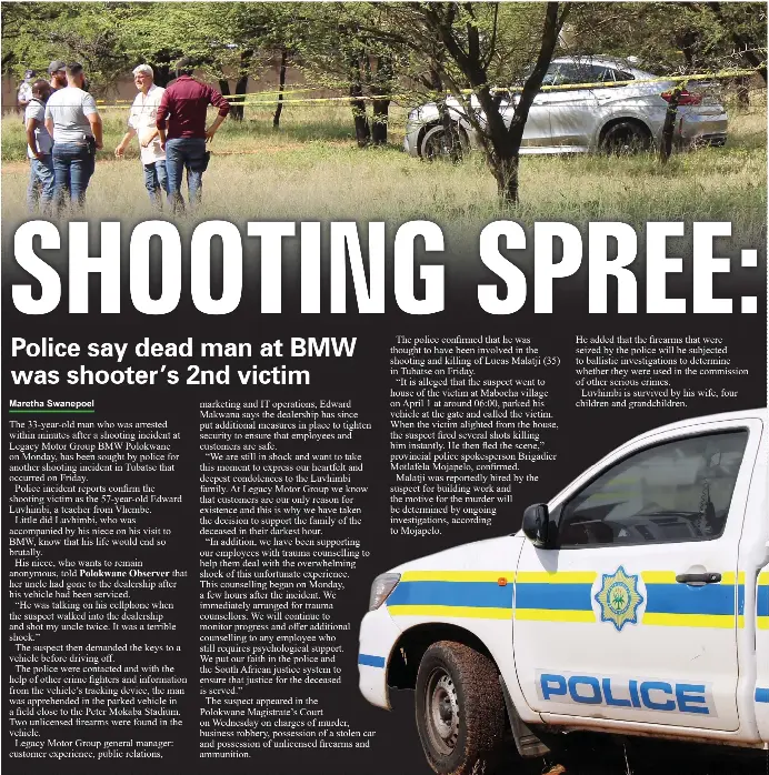 SHOOTING SPREE: - PressReader