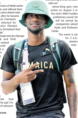 Malik James-King signs with PUMA - PressReader