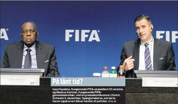 Gangstere kan ikke reformere FIFA - PressReader