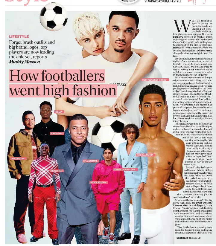 How footballer­s went high fashion - PressReader