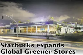 Starbucks expands Global Greener Stores Programme; announces first ...