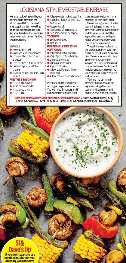 LOUISIANA-STYLE VEGETABLE KEBABS - PressReader