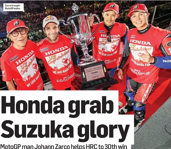 Honda grab Suzuka glory - PressReader