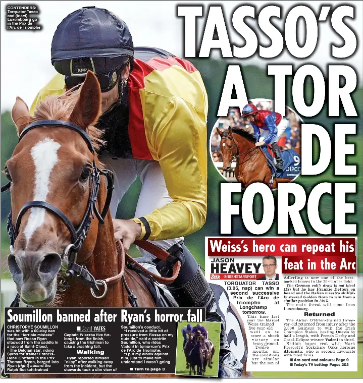 Soumillon banned after Ryan’s horror fall - PressReader