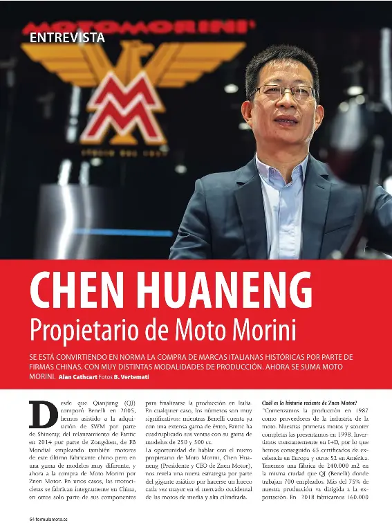 ENTREVISTA- CHEN HUANENG (MOTO MORINI) - PressReader