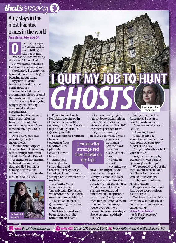 I QUIT MY JOB TO HUNT GHOSTS - PressReader