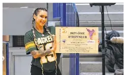 Une championne du monde honorée - PressReader