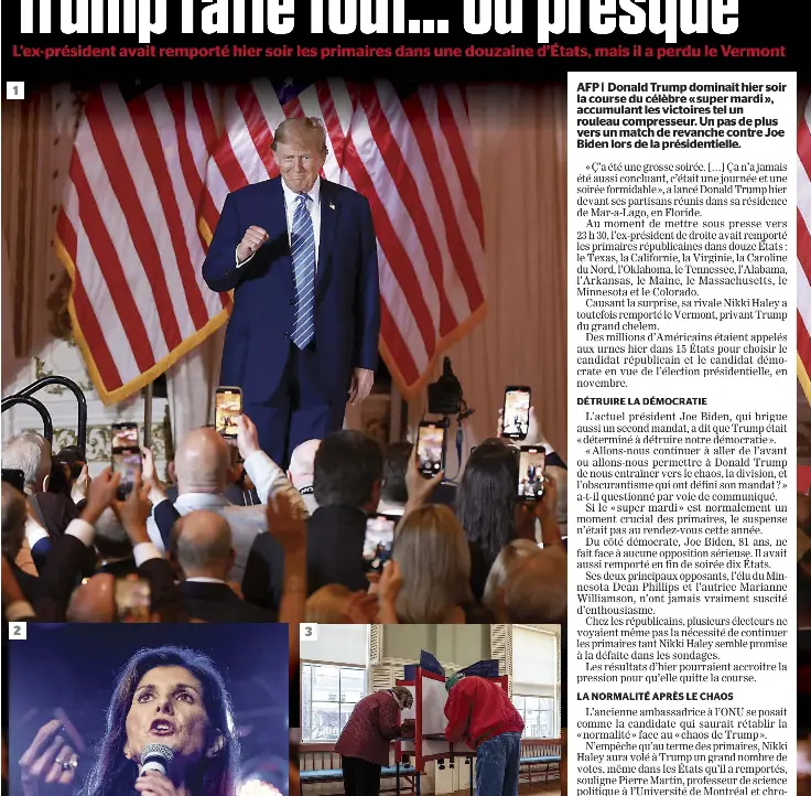 Trump rafle tout… ou presque - PressReader