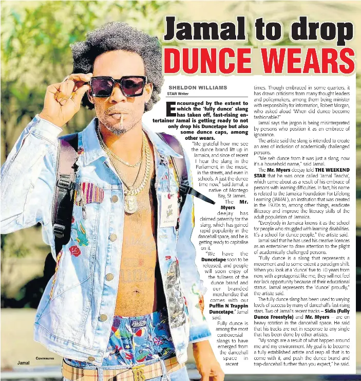 Jamal to drop DUNCE WEARS - PressReader