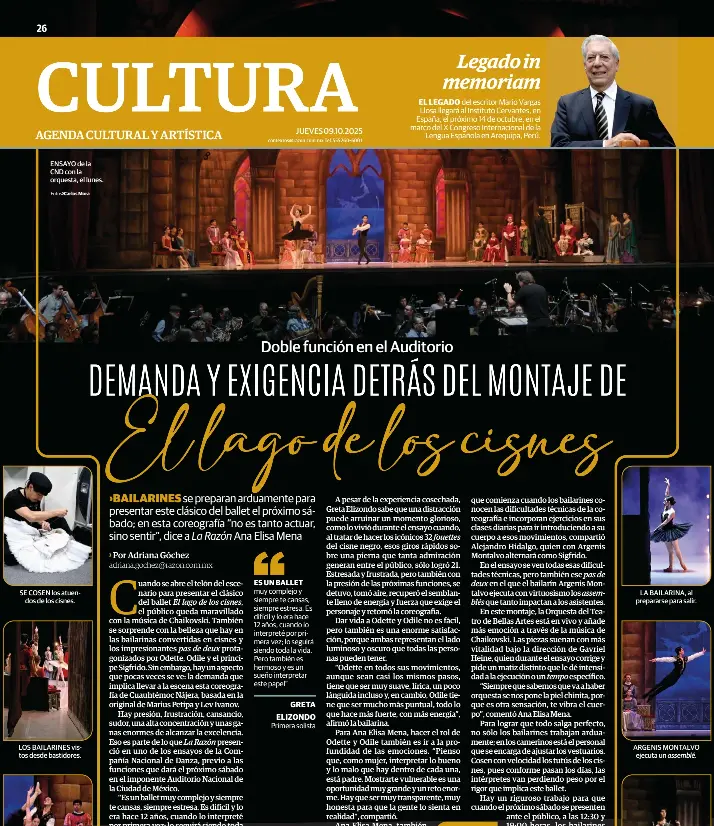 DEMANDA Y EXIGENCIA DETRÁS DEL MONTAJE DE El lago de los cisnes - PressReader