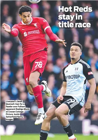 Hot Reds stay in title race - PressReader