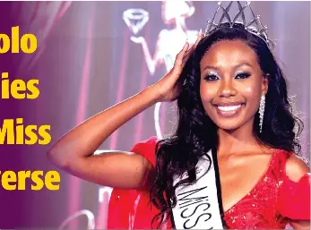 Anyolo readies for Miss Universe - PressReader