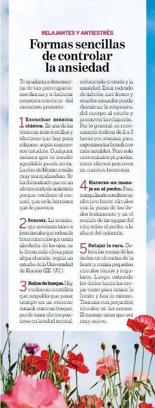Formas sencillas de controlar la ansiedad - PressReader