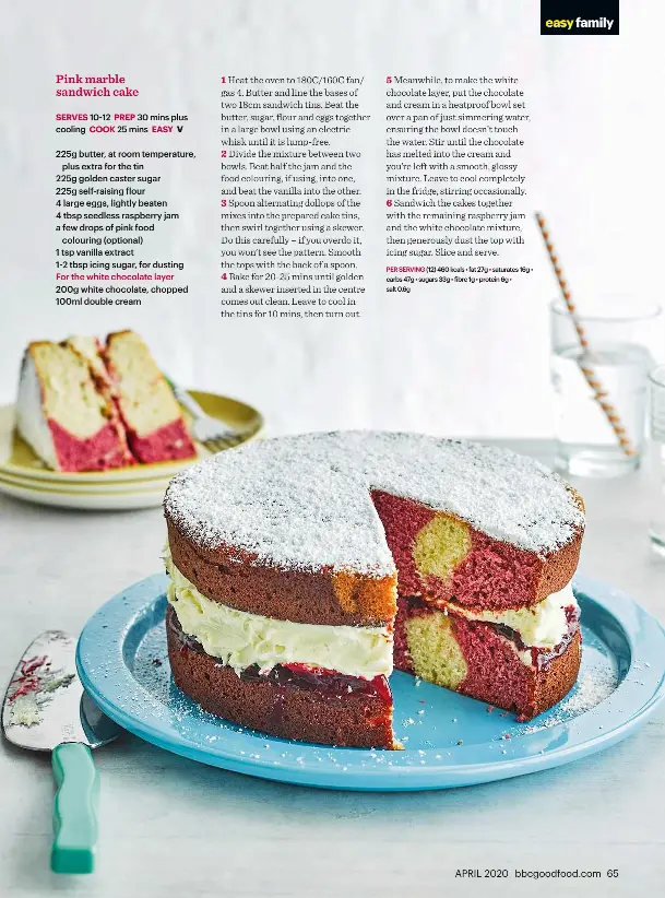 Pink marble sandwich cake - PressReader